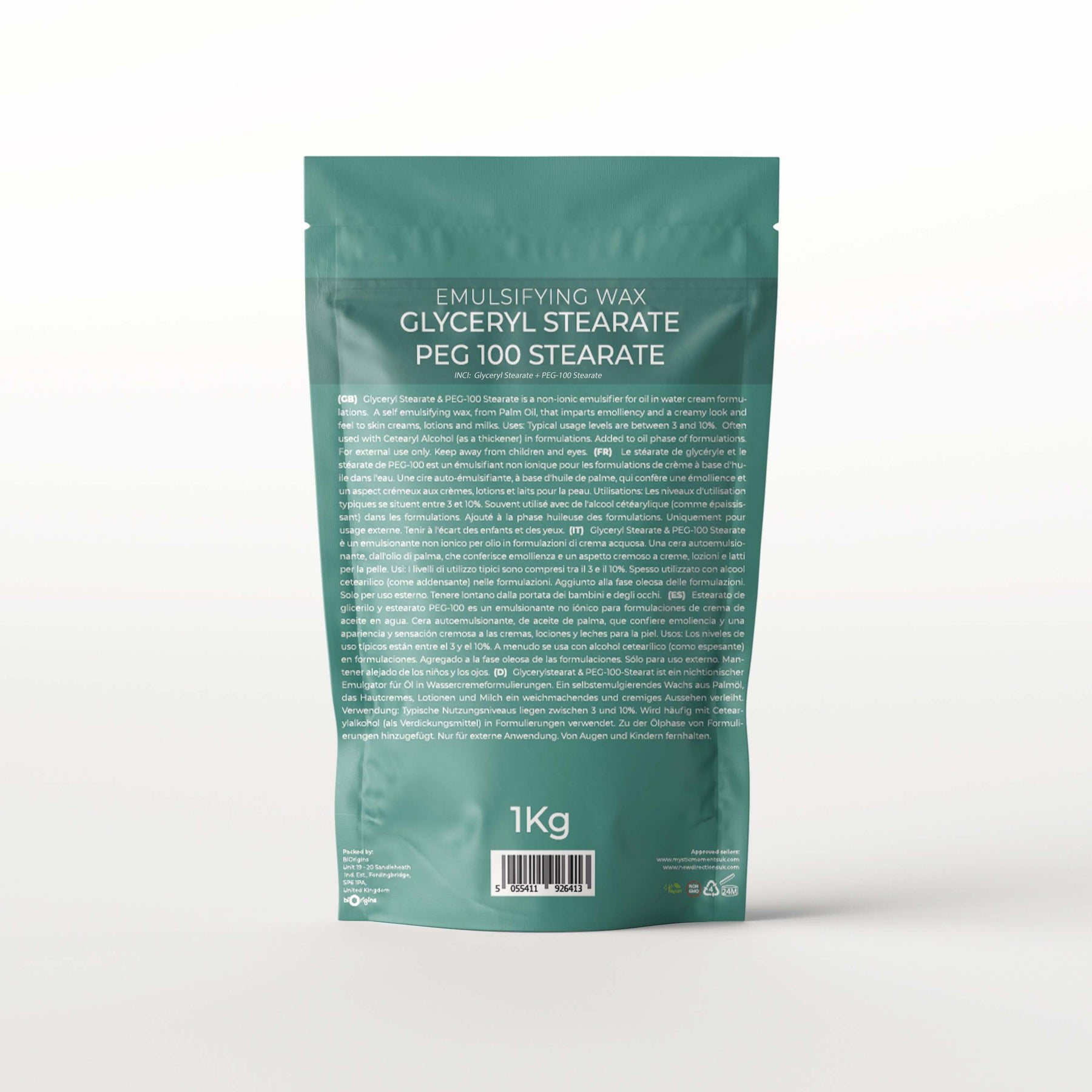 Glyceryl Stearate & PEG-100 Stearate Emulsifying Wax – Mystic Moments UK