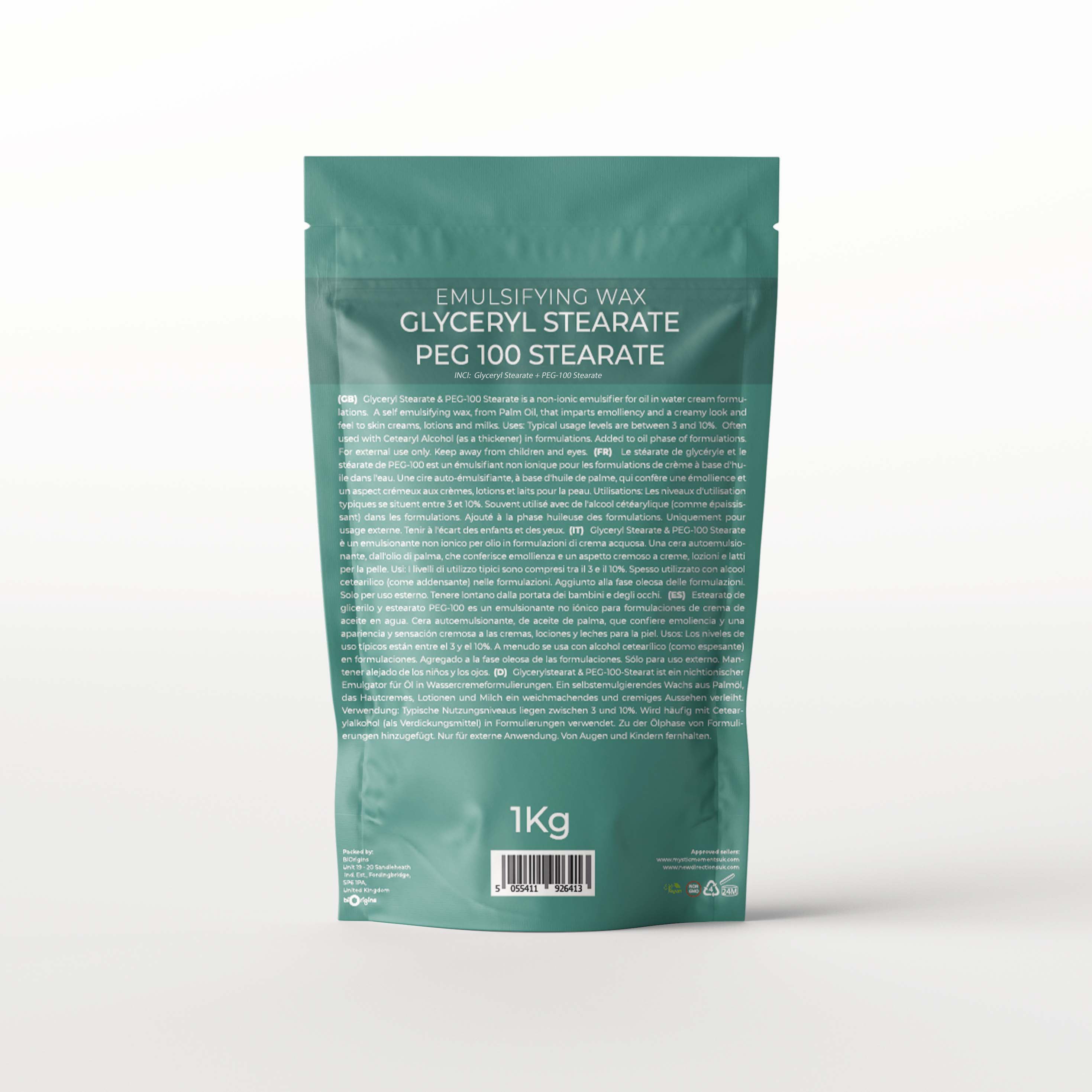 Glyceryl Stearate & PEG-100 Stearate Emulsifying Wax — Mystic Moments UK