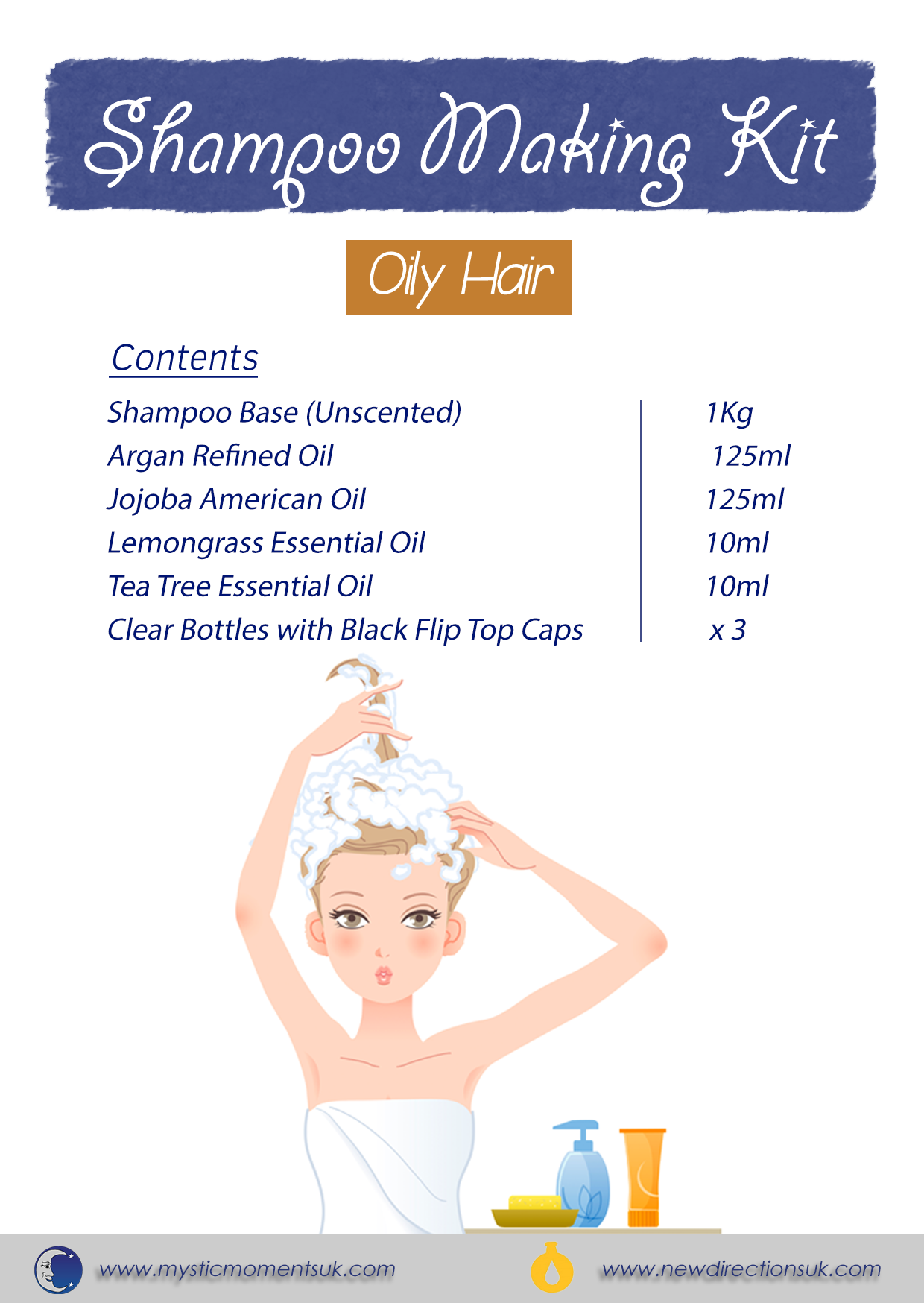 Shampoo Making Kit - OILY HAIR – Mystic Moments UK