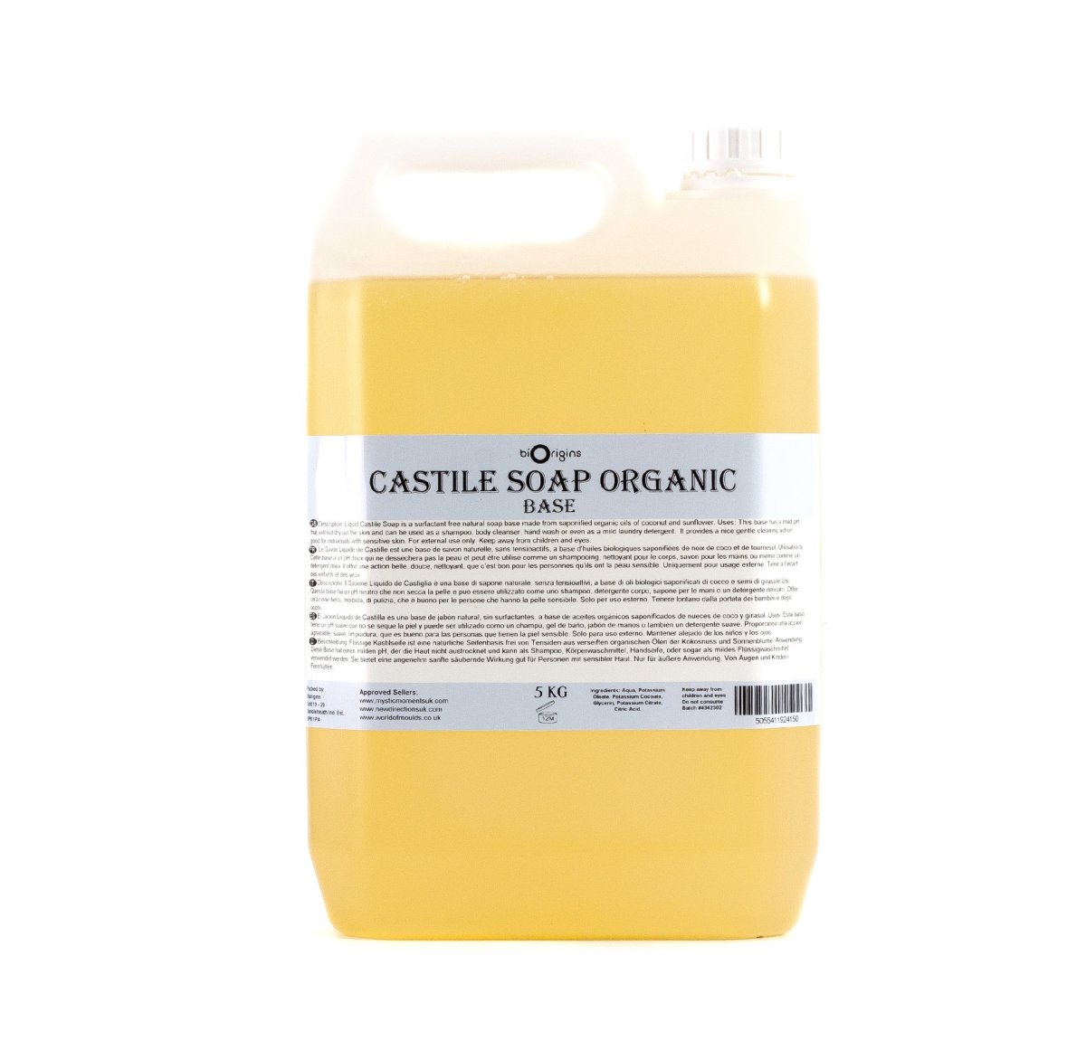 Castile Liquid Soap Organic Mystic Moments UK