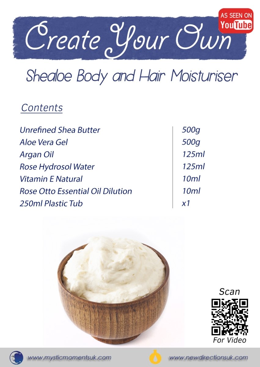 Create Your Own - Shealoe Body & Hair Moisturiser – Mystic Moments UK